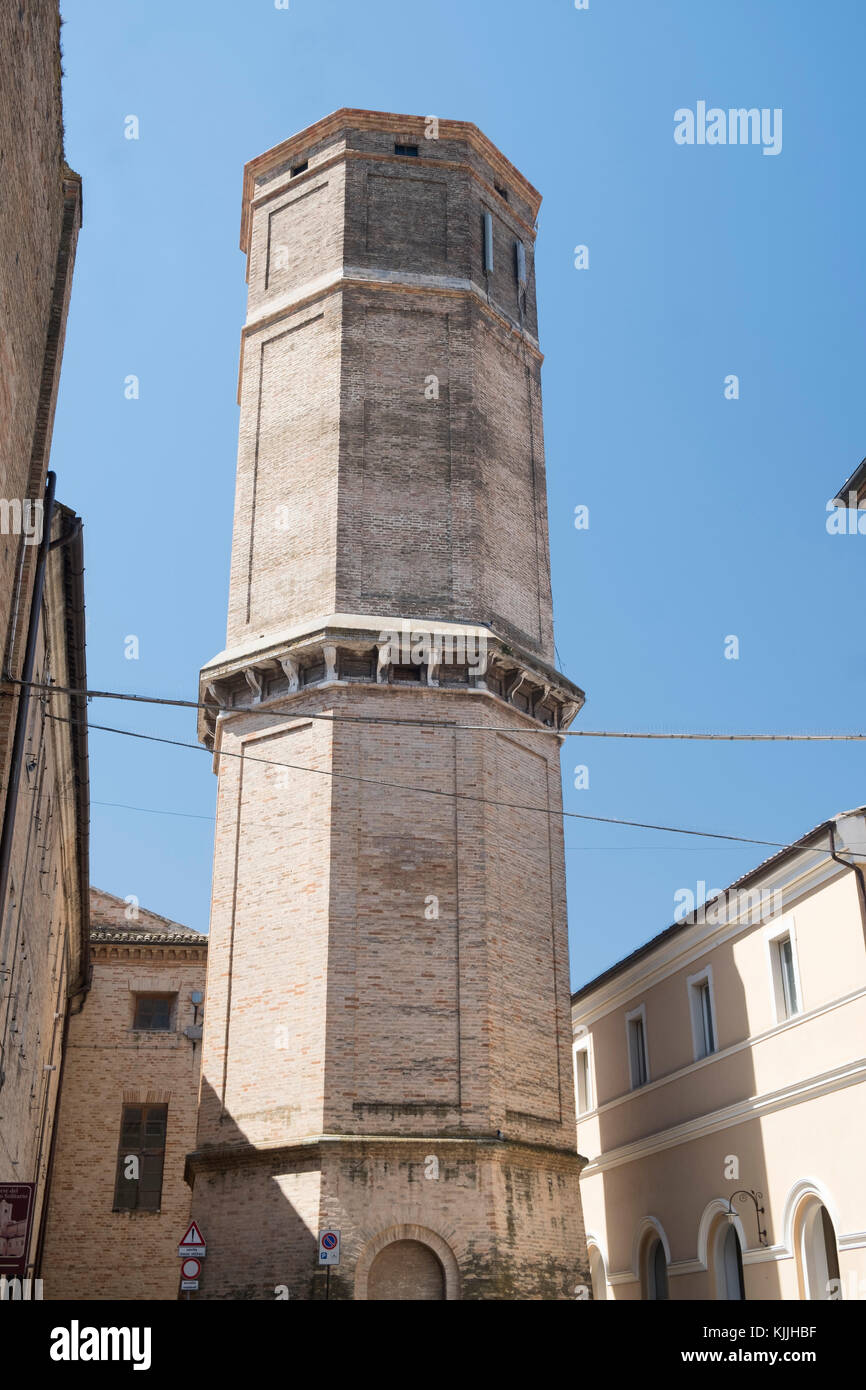 Recanati (Macerata, Marches, Italy): typical buildings of the historic ...