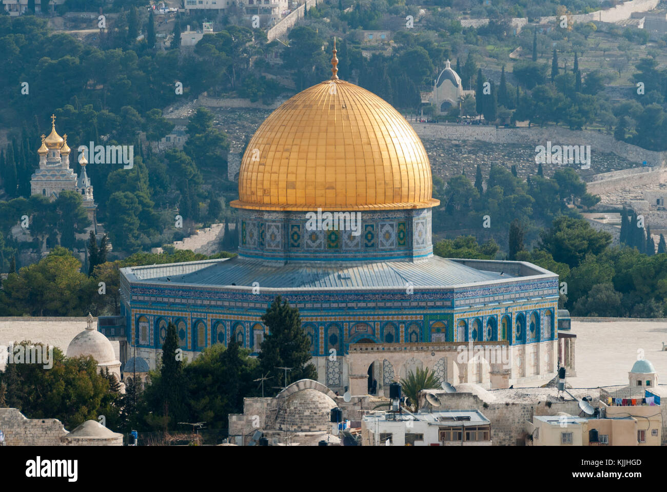 Temple Mount Jerusalem Aerial View Stock Photos & Temple Mount ...