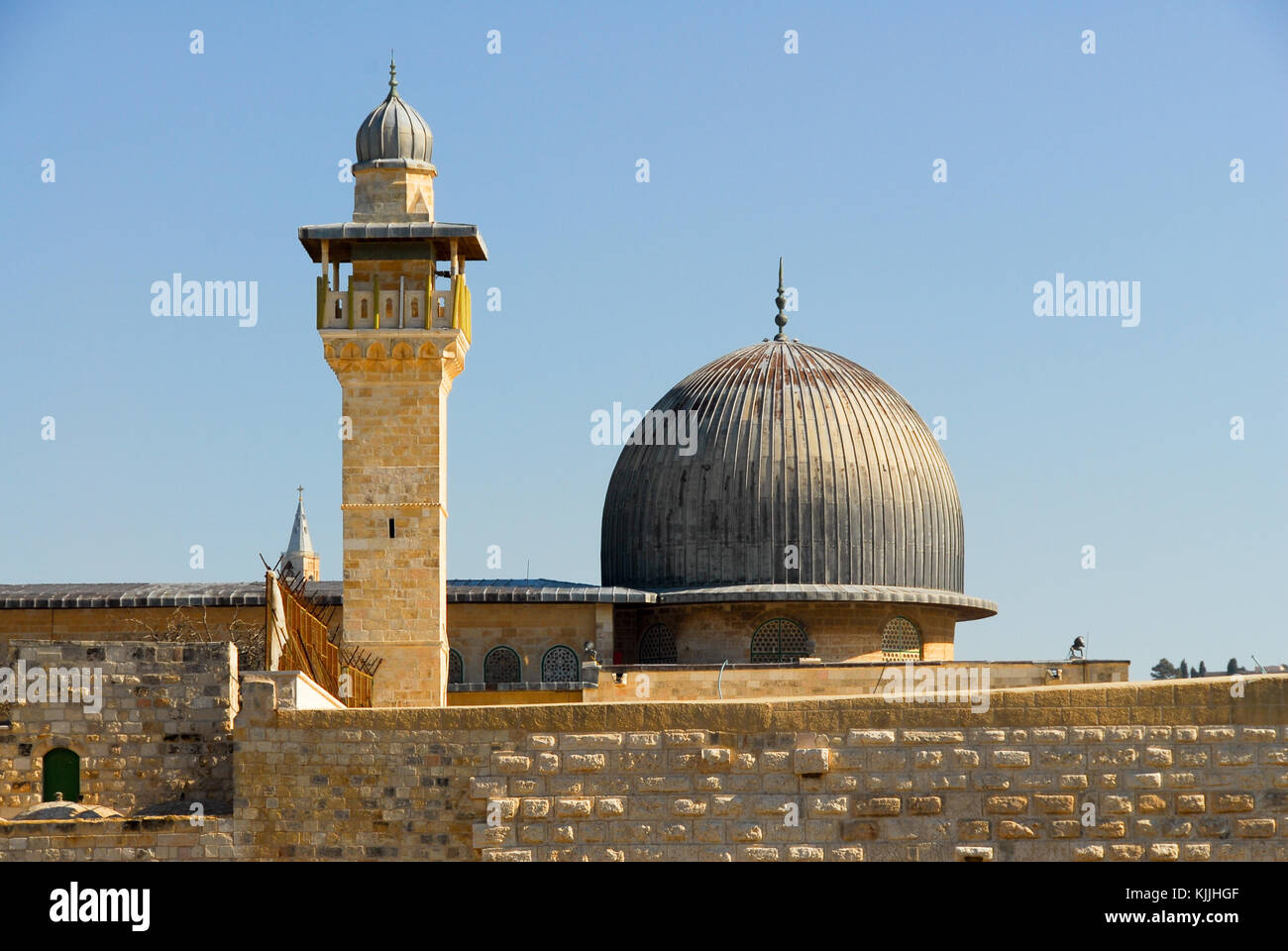 Al Aqsa Mosque, the third holiest site in Islam, with Mount of Olives ...