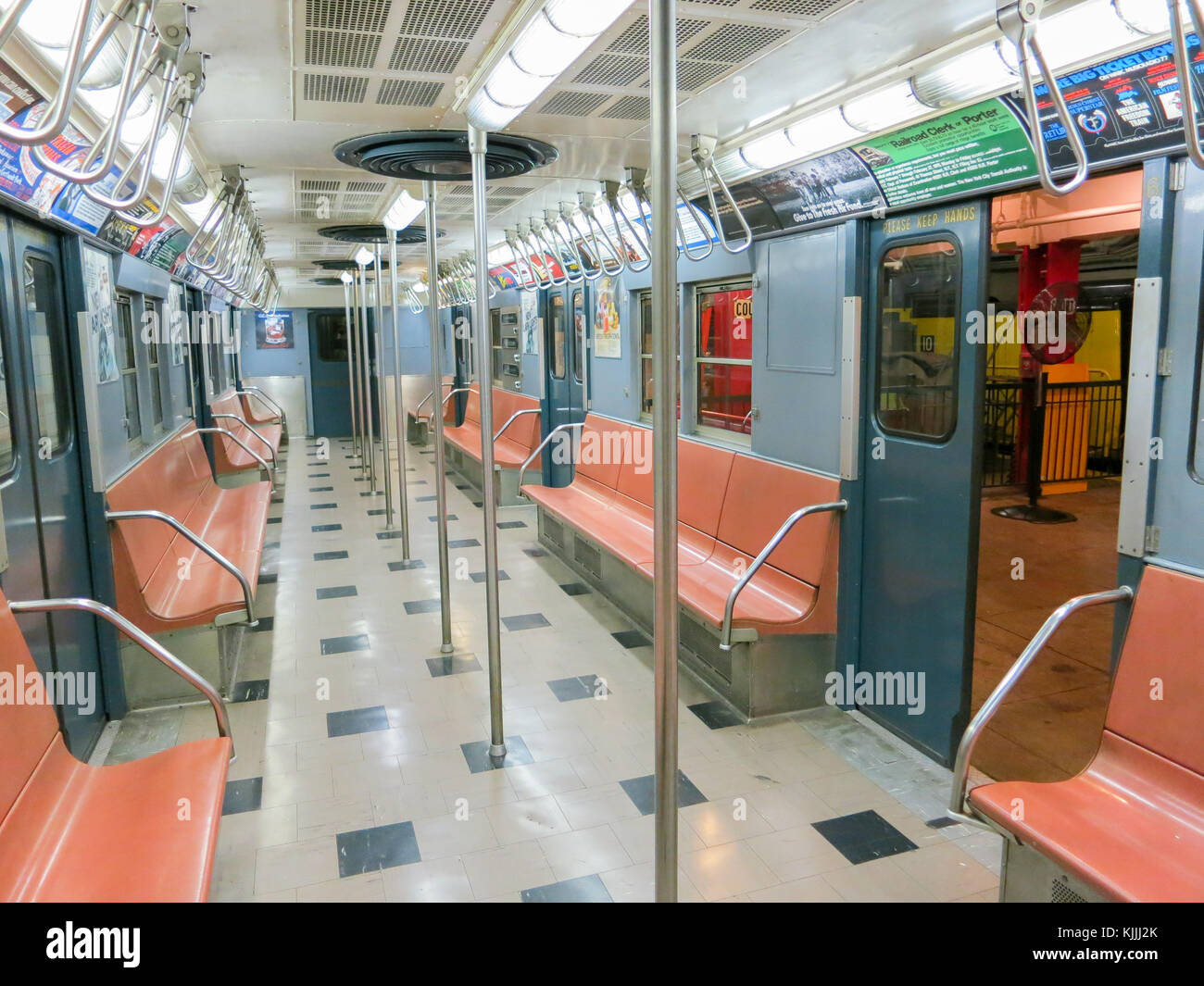 BROOKLYN, NEW YORK - SEPTEMBER 15, 2012: New York Transit Museum with ...