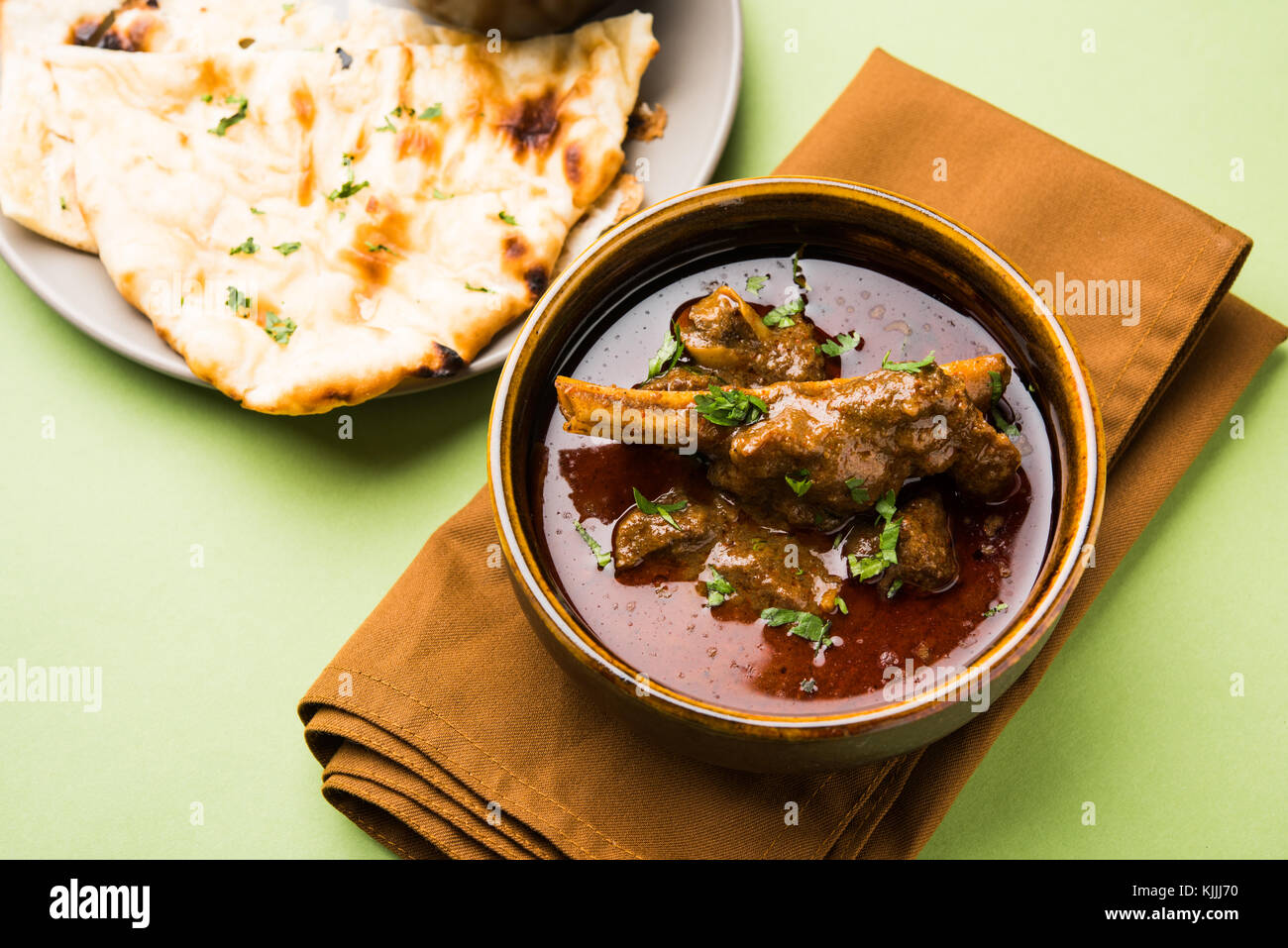 Mutton Masala Or Masala Gosht or indian lamb rogan josh with some ...