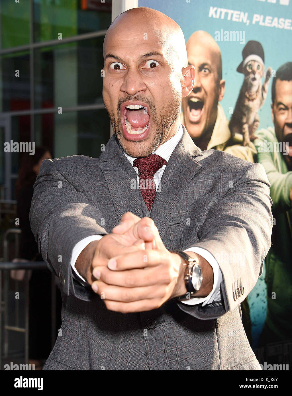 HOLLYWOOD, CA - APRIL 27: Keegan-Michael Key arrives at the premiere of ...