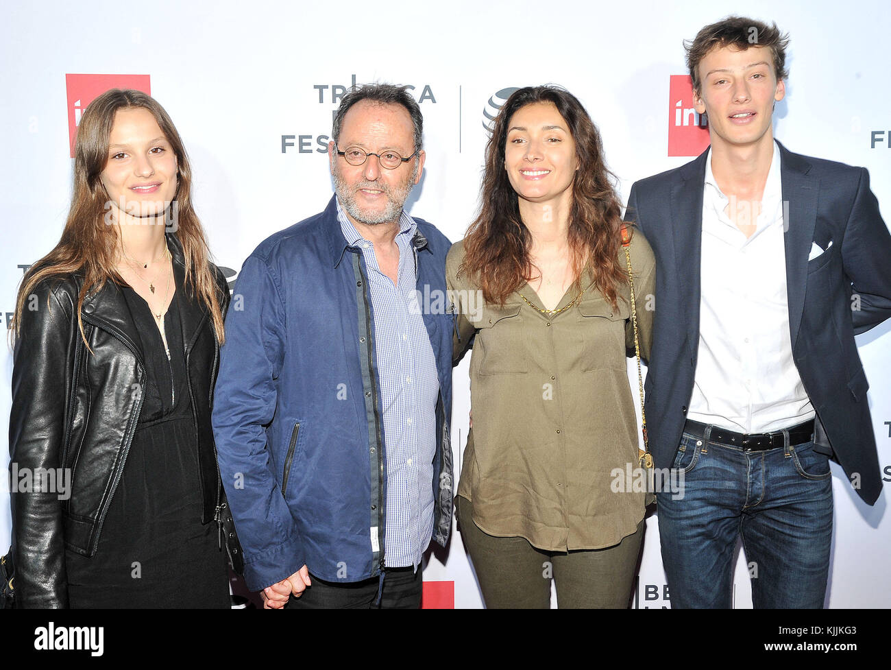 NEW YORK, NY - APRIL 21: Jean Reno, Zofia Borucka attends the 'Taxi ...