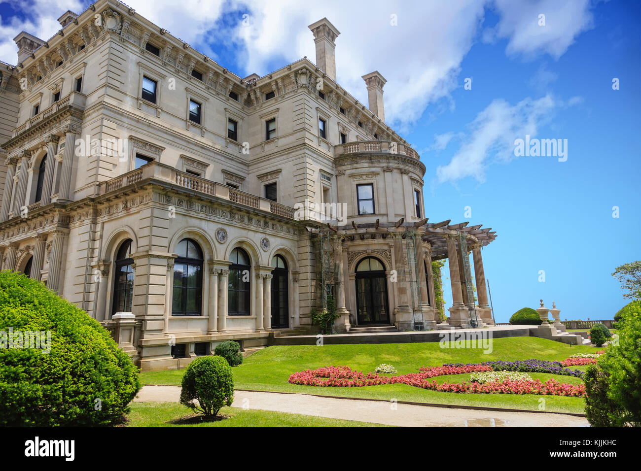 A View of an Old Stone Mansion Stock Photo - Alamy
