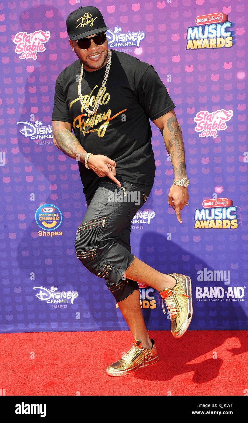 LOS ANGELES, CA - APRIL 30: Flo-Rida arrives at the 2016 Radio Disney ...