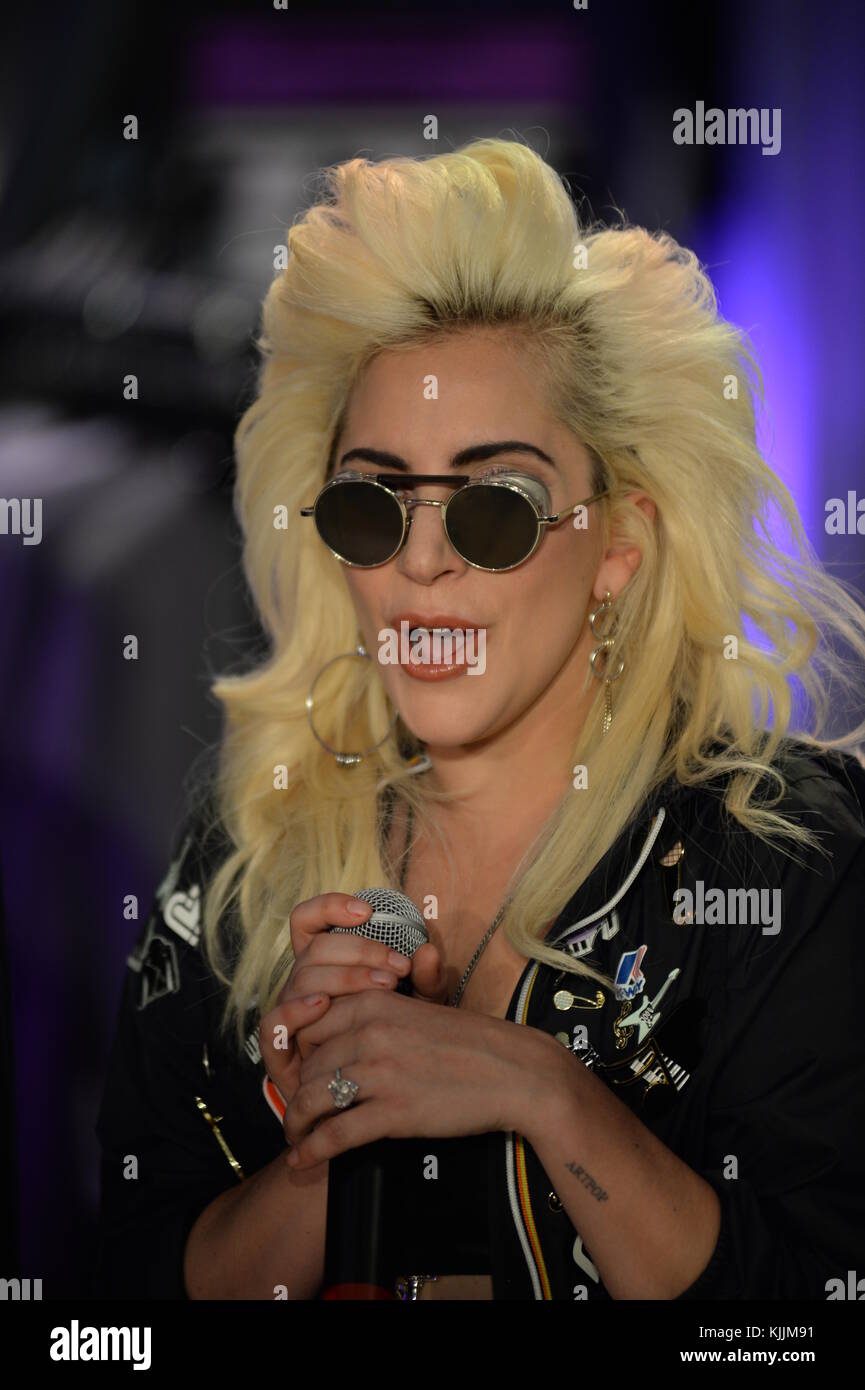 NEW YORK, NY - MAY 04: David Furnish, Lady Gaga and Macy's CEO Terry J ...