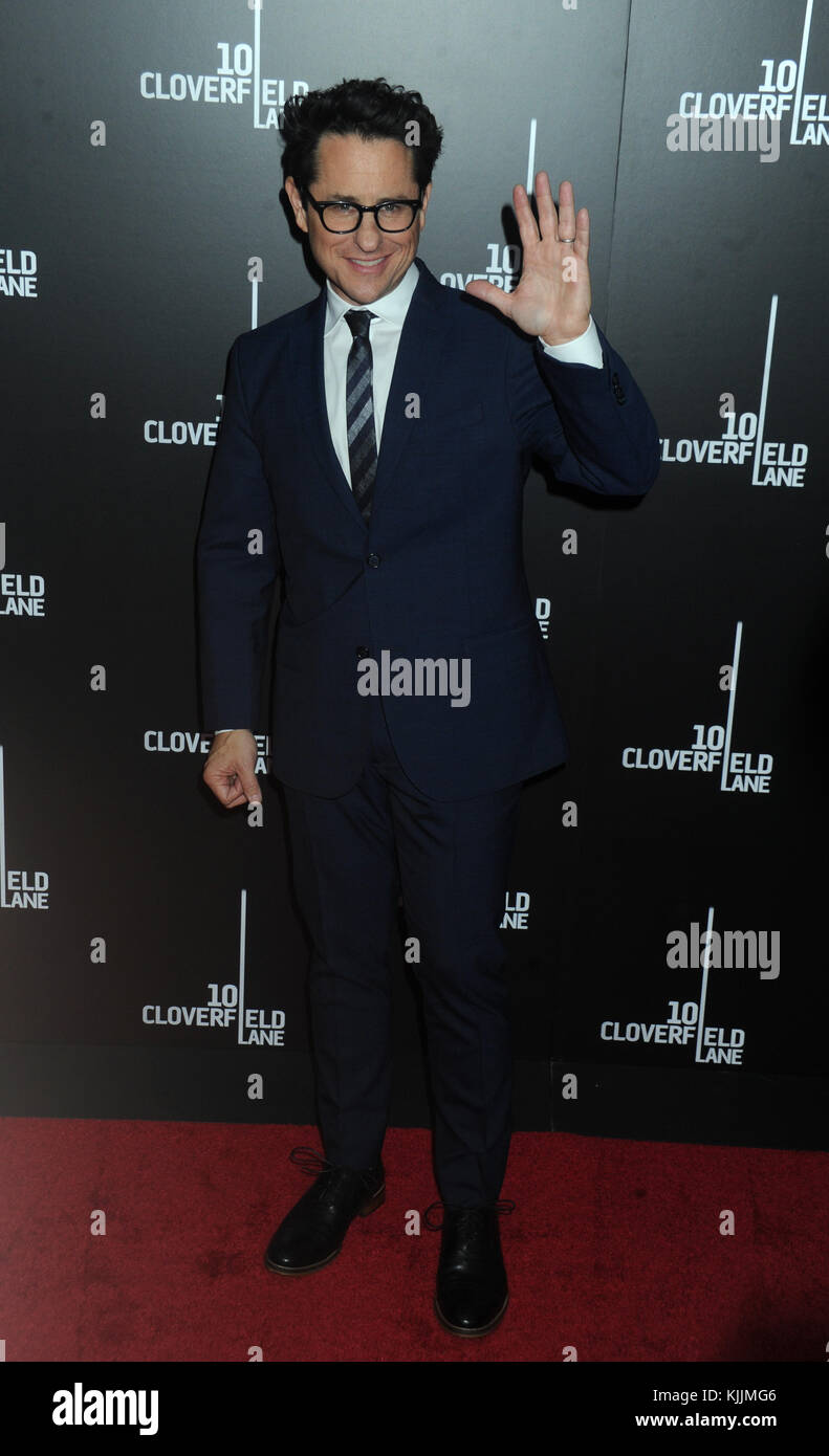 NEW YORK, NY - MARCH 08: J.J. Abrams attends '10 Cloverfield Lane' New ...