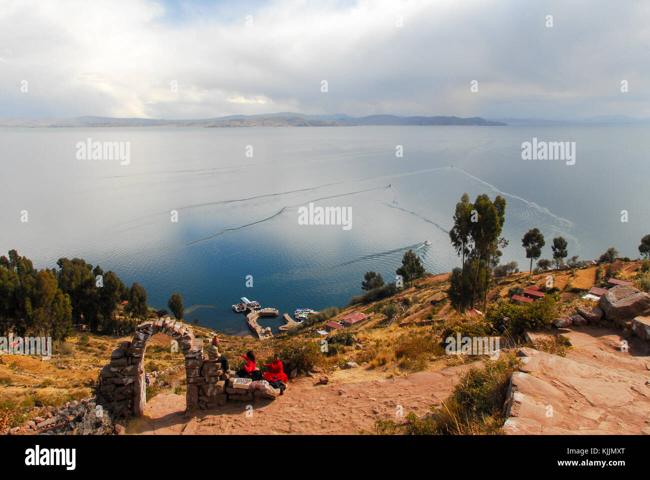 Scenery around Lake Titicaca in Peru, South America Stock Photo - Alamy