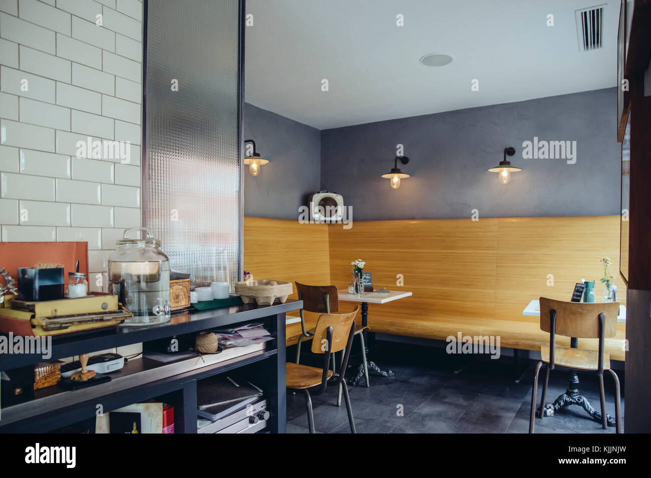 Interior cafe view hi-res stock photography and images - Alamy