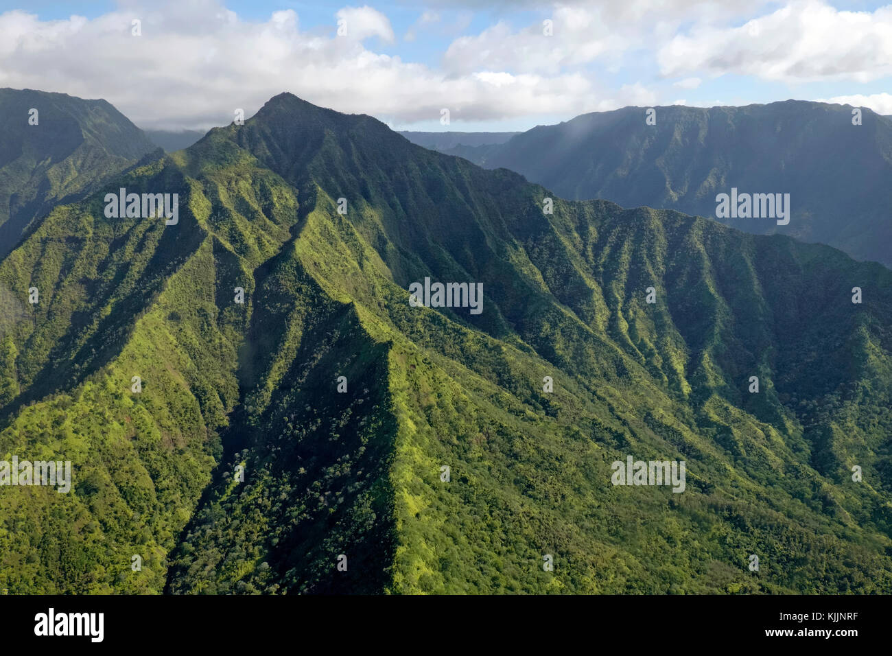 USA, Hawaii, Kauai, Halelea Forest Reserve, aerial view Stock Photo - Alamy