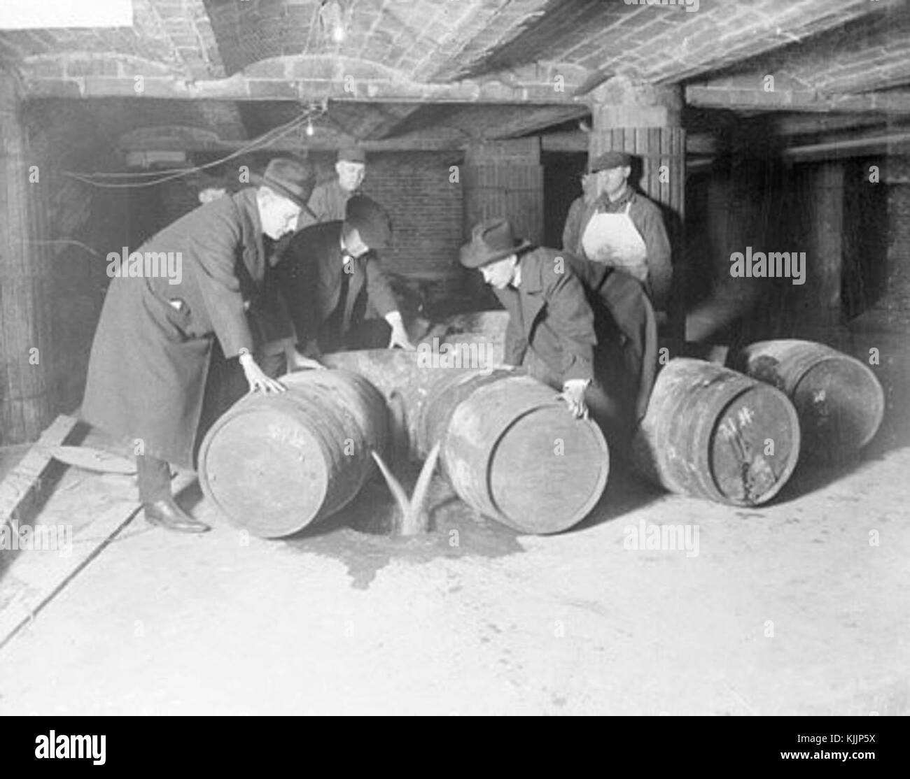 Prohibition alcohol barrels hi-res stock photography and images - Alamy
