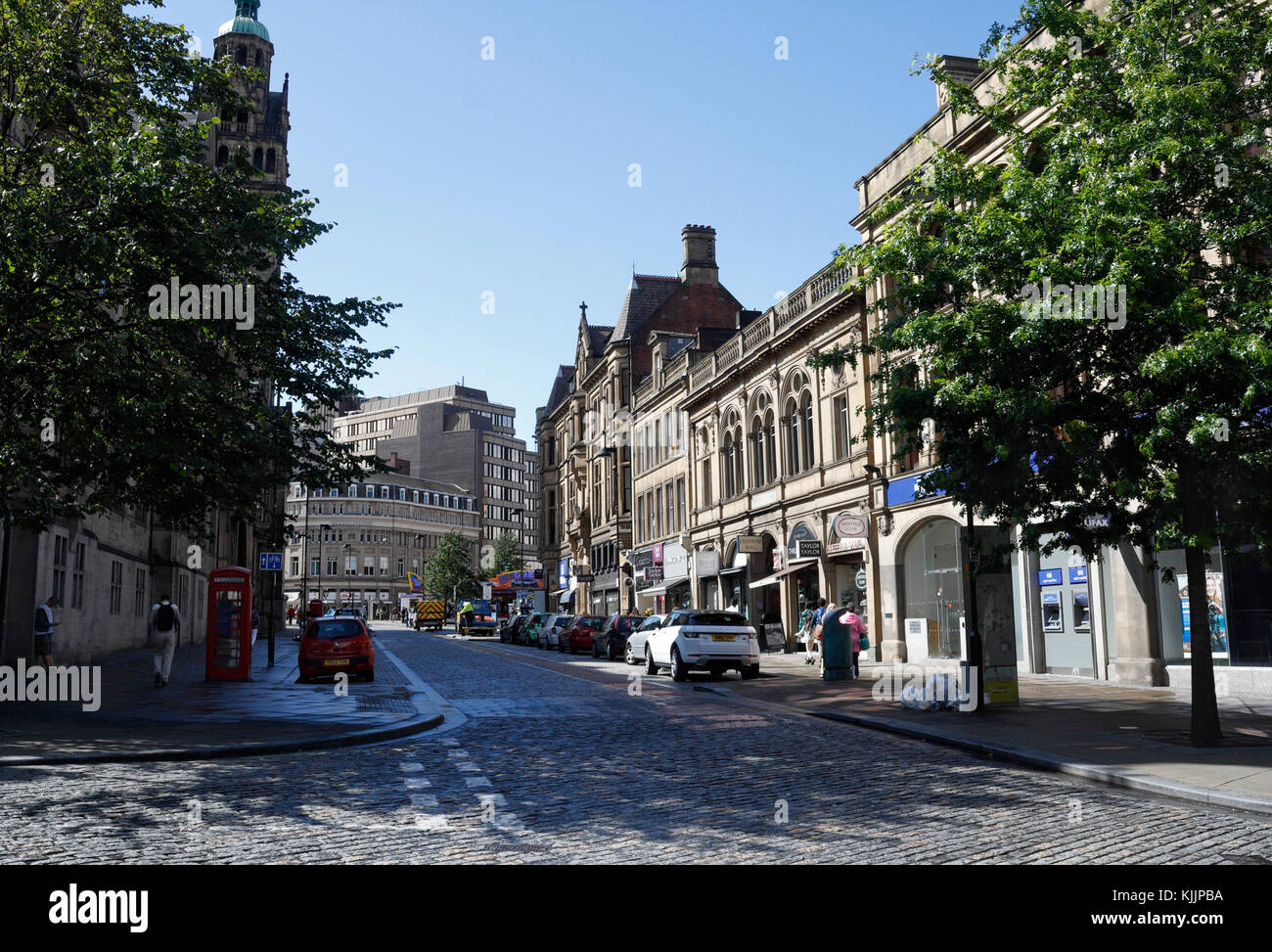 Suffolk street in Sheffield city centre England UK Stock Photo - Alamy