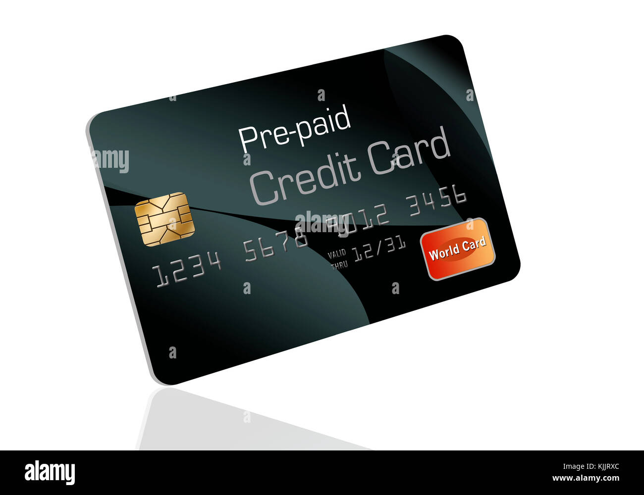 Generic credit card on white background Stock Photo - Alamy