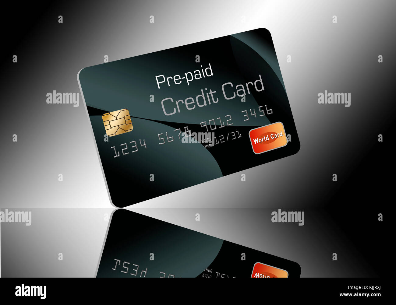 Generic credit card on white background Stock Photo - Alamy