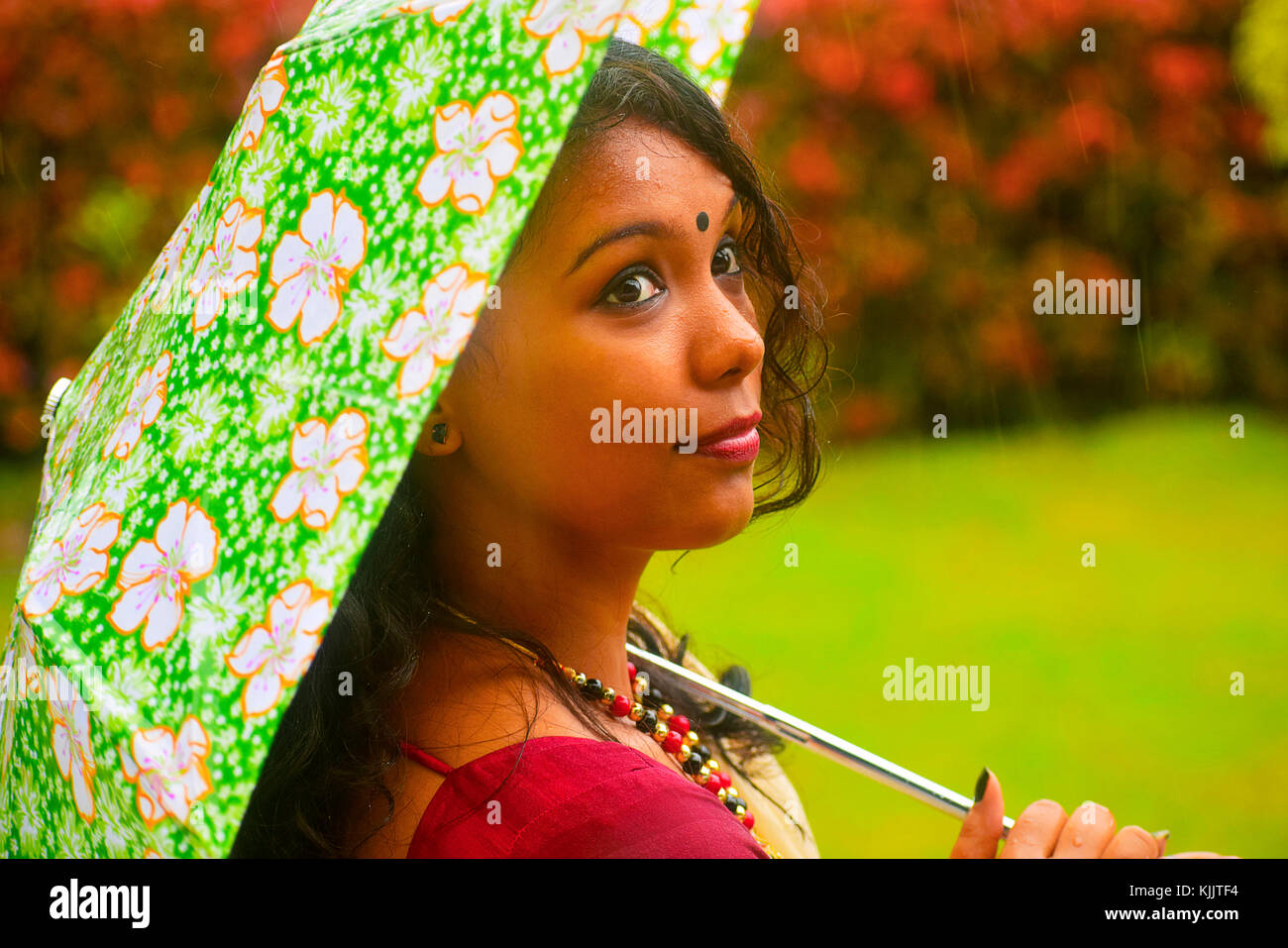 Indian Girl In Rain Hot