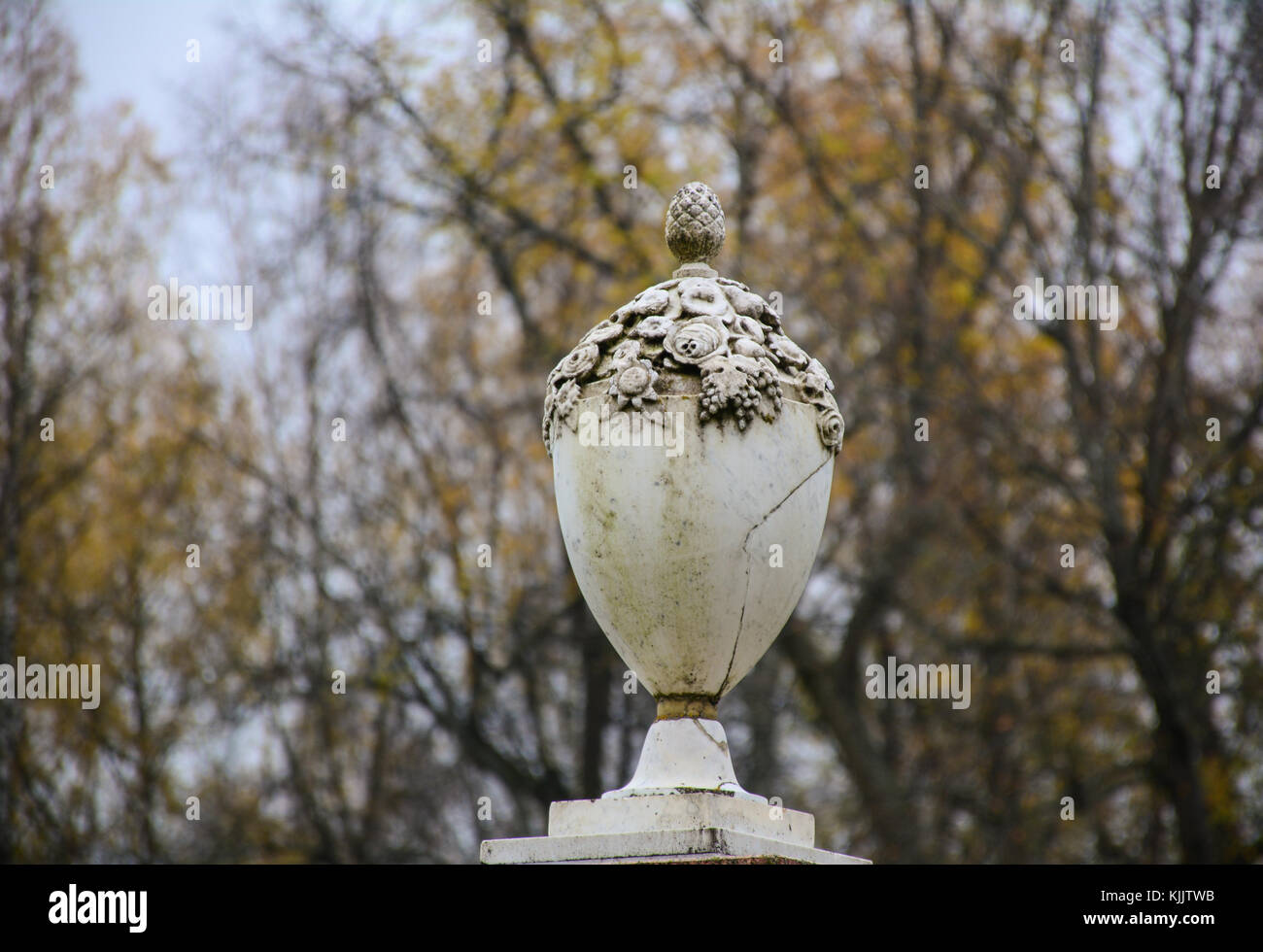 A small monument at public park in St. Petersburg, Russia Stock Photo ...