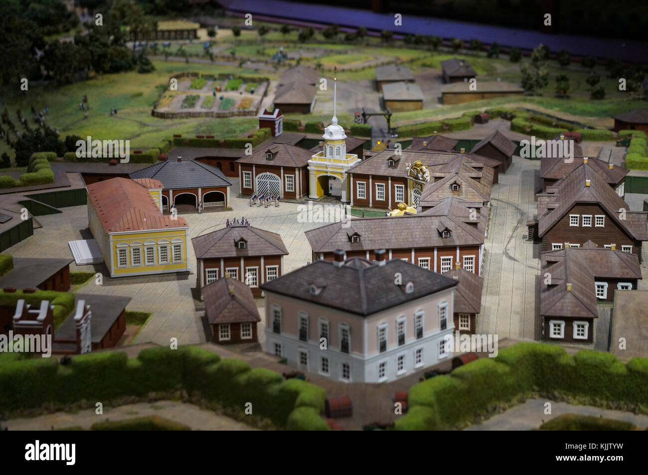 Saint Petersburg, Russia - 25.12.2016: Miniature model buildings at the ...