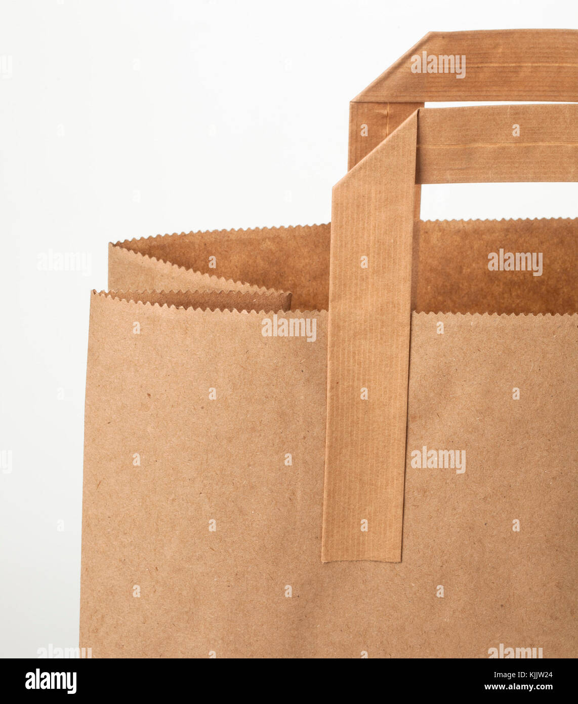 disposable paper bag close up. with clipping path Stock Photo - Alamy