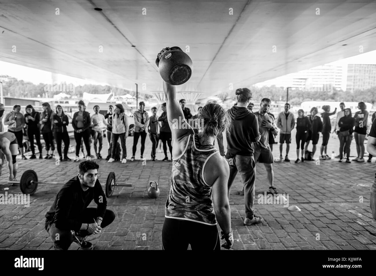 CrossFit session. Paris. France Stock Photo - Alamy