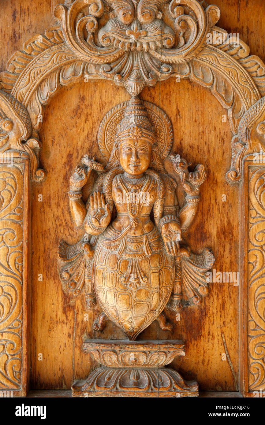 Hindu relief depicting god Narayan. Vrindavan. India Stock Photo - Alamy