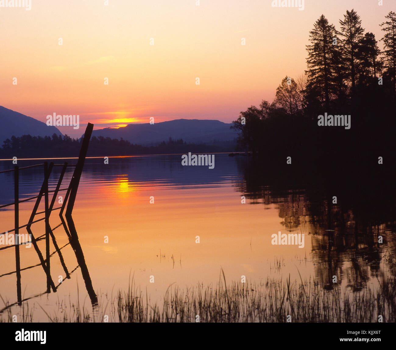 Sunset view of Loch Awe, Argyll Stock Photo - Alamy