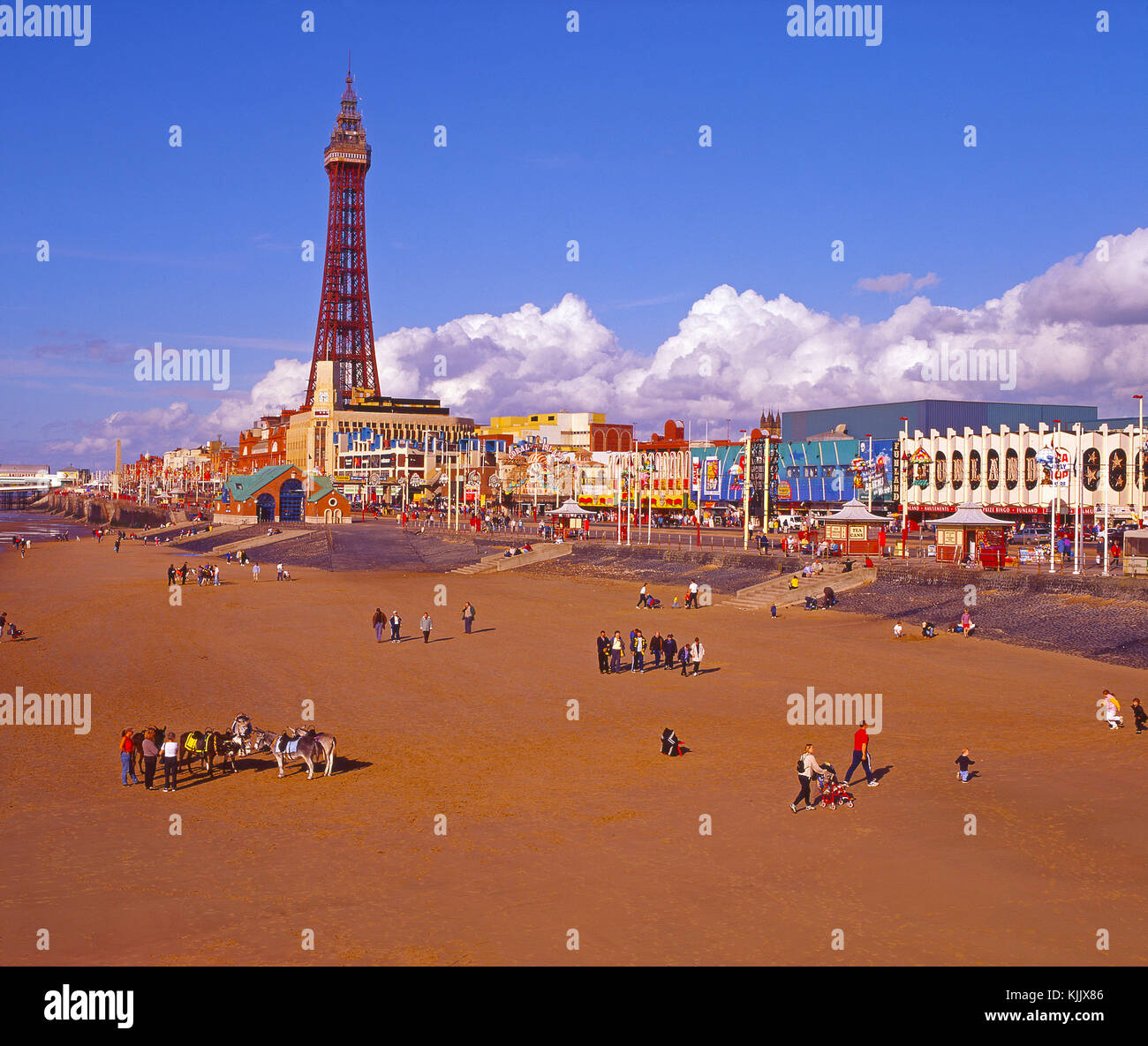 Towards the beach and seafront with the famous tower in view as seen ...
