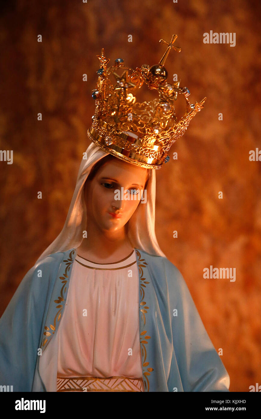 Santissimi Apostoli's church, Rome. Crowned Virgin Mary. Italy Stock ...