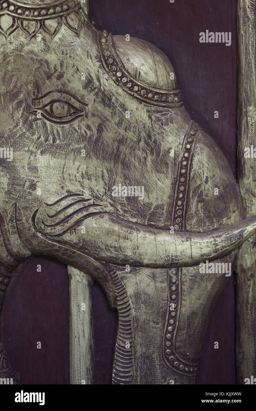 Elephant relief sculpture hi-res stock photography and images - Alamy
