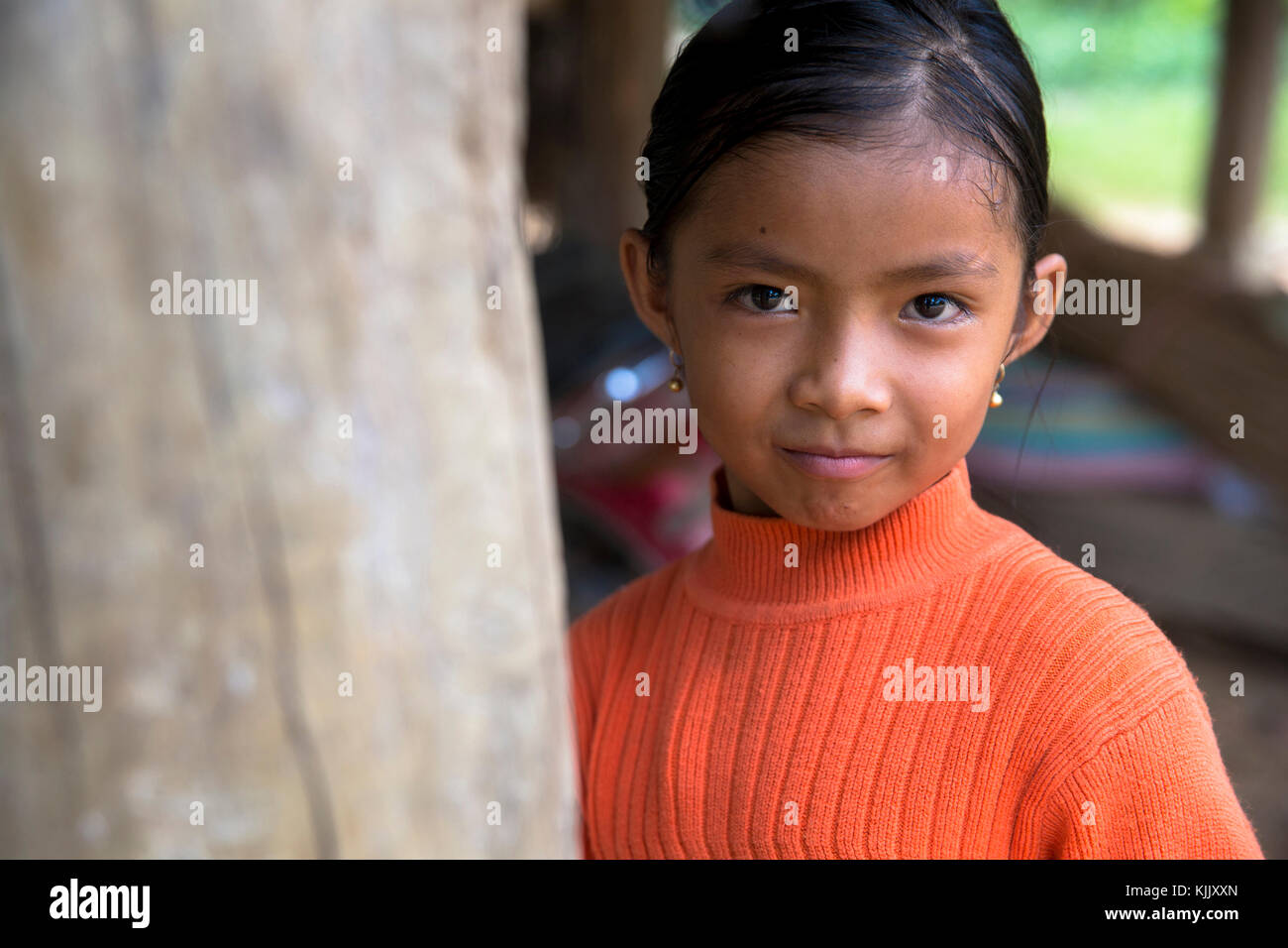 Khmer girl. Battambang. Cambodia Stock Photo - Alamy