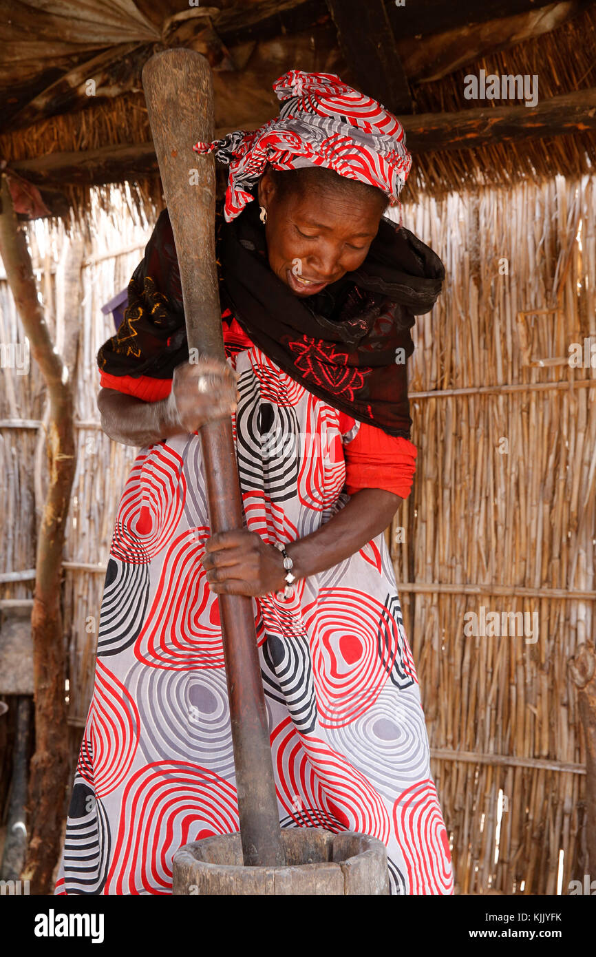 Senegalese woman working. Senegal Stock Photo - Alamy