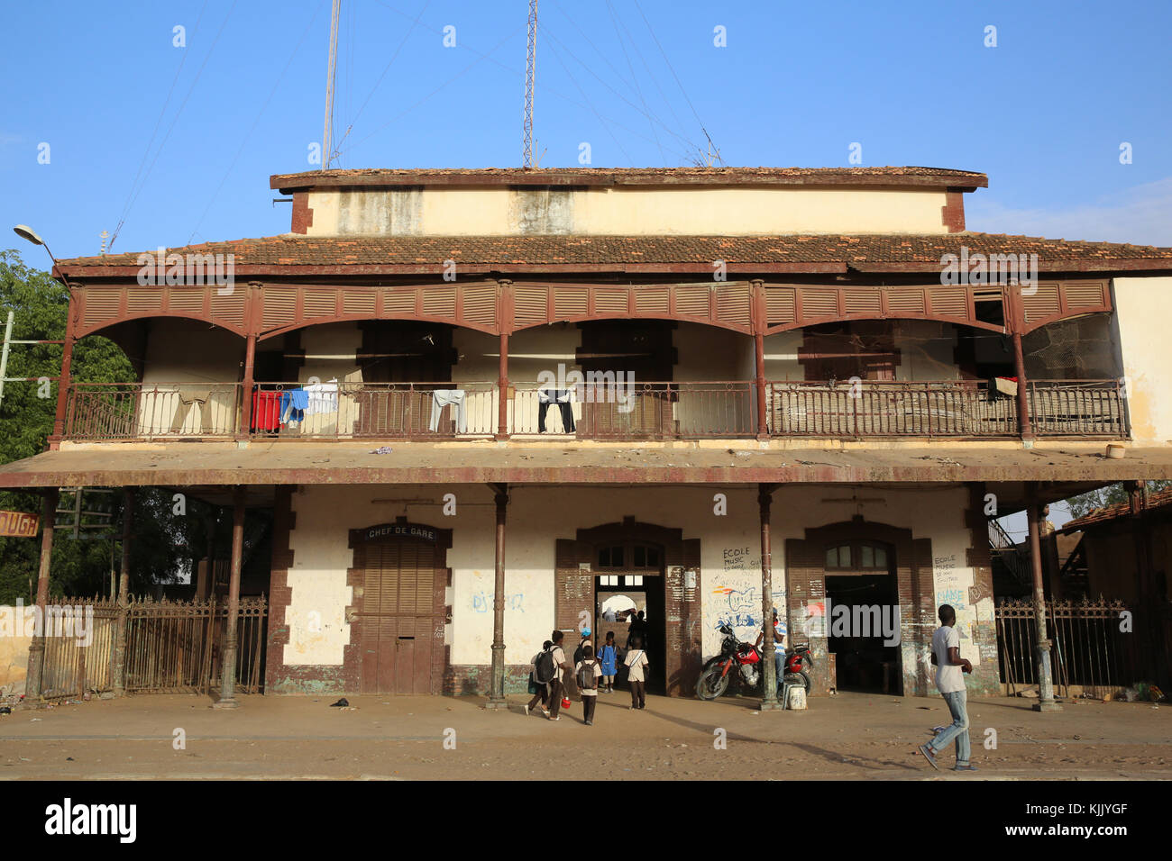 Louga disused railway station. Senegal Stock Photo - Alamy