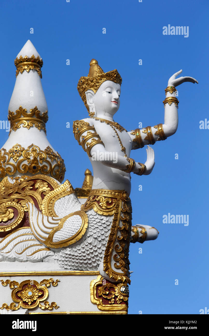 Deva statue in Wat Chedi Luang, Chiang Mai. Thailand Stock Photo - Alamy