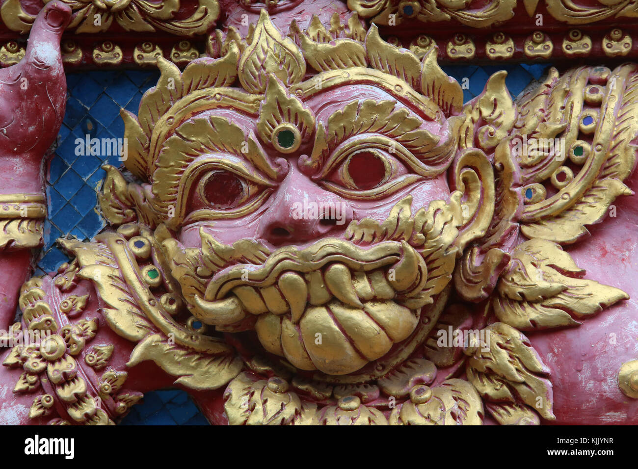 Yak sculpture in Wat Chaimongkhon, Chiang Mai. Thailand Stock Photo - Alamy