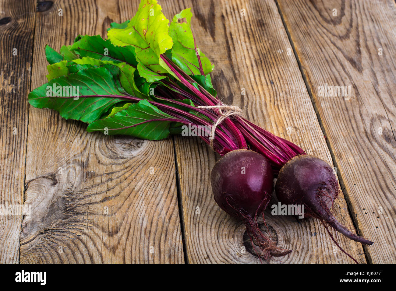 Beetroot on old wooden table. Studio Photo Stock Photo - Alamy