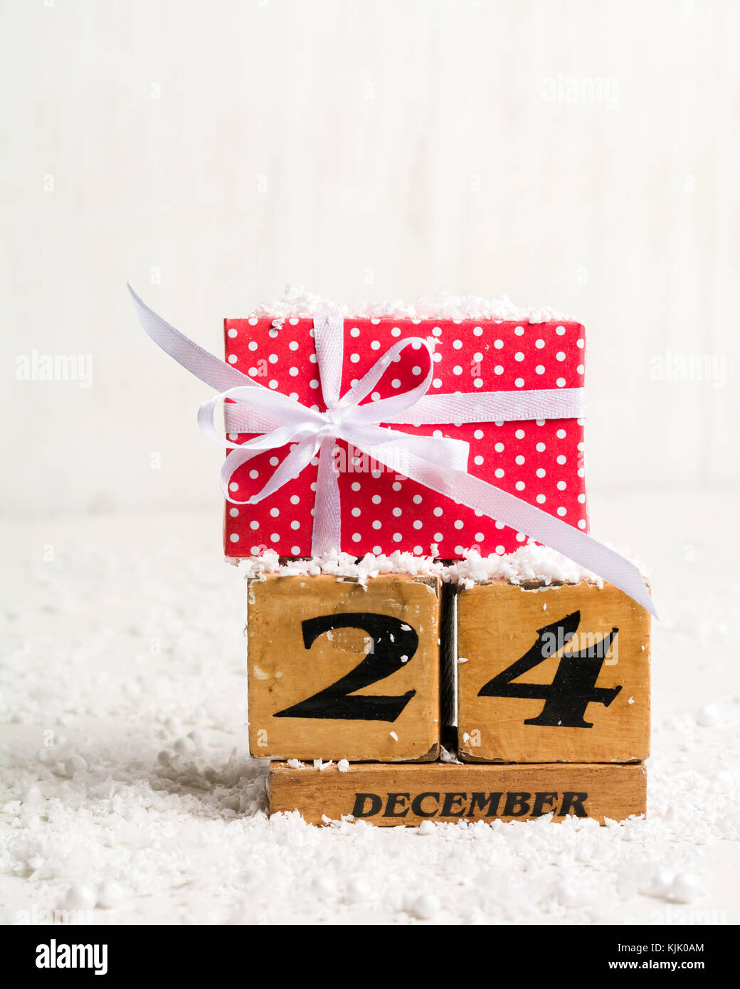 Eve, Christmas. December 24th. Winter time. Light blank for a postcard ...
