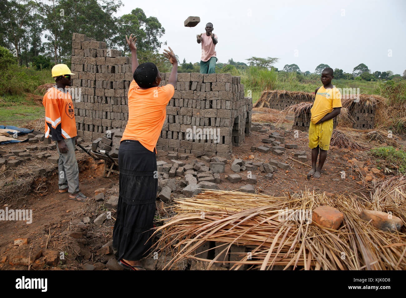 Evelyn Oryemao runs a brick factory financed by a 700,000 UGS loan from ...