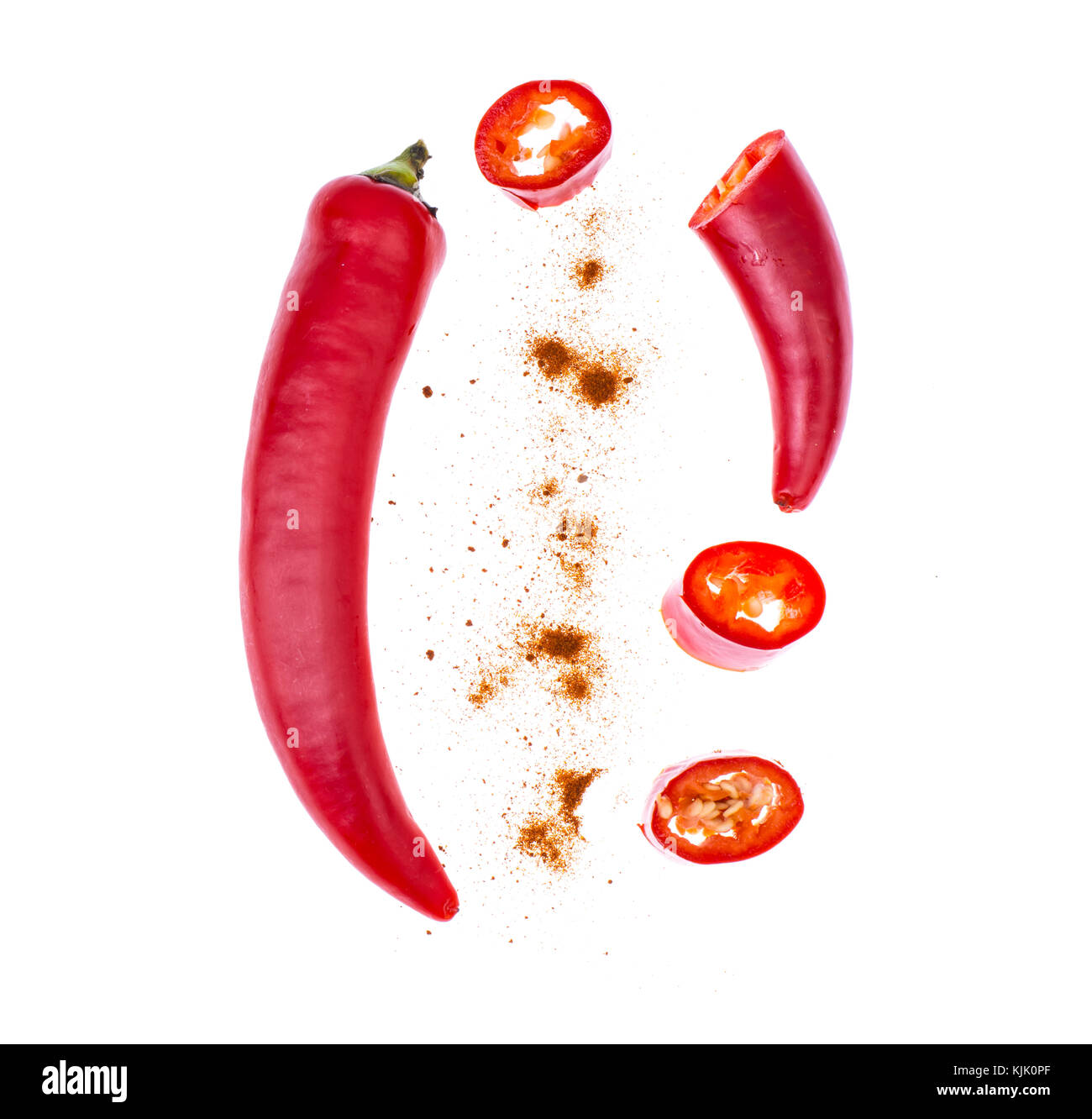 Fresh chilli peppers on white background. Studio Photo Stock Photo - Alamy