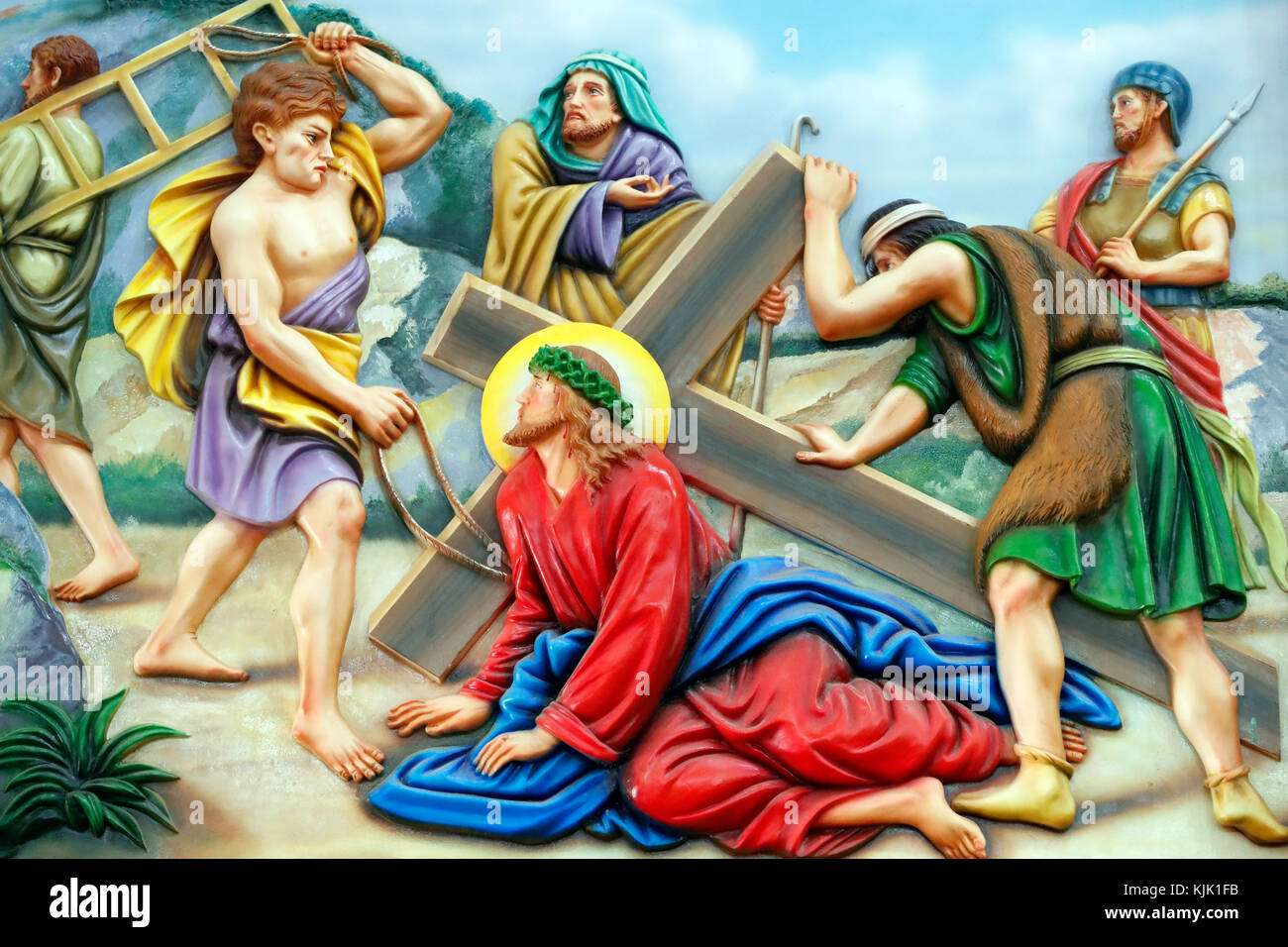 Jesus falls the second time hi-res stock photography and images - Alamy