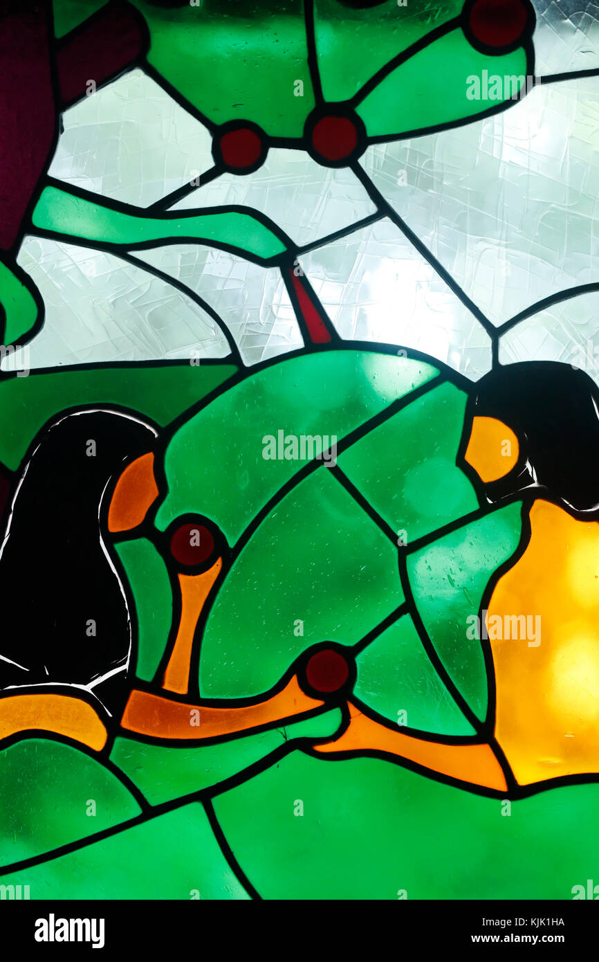 Jesus stained glass temptation hi-res stock photography and images - Alamy