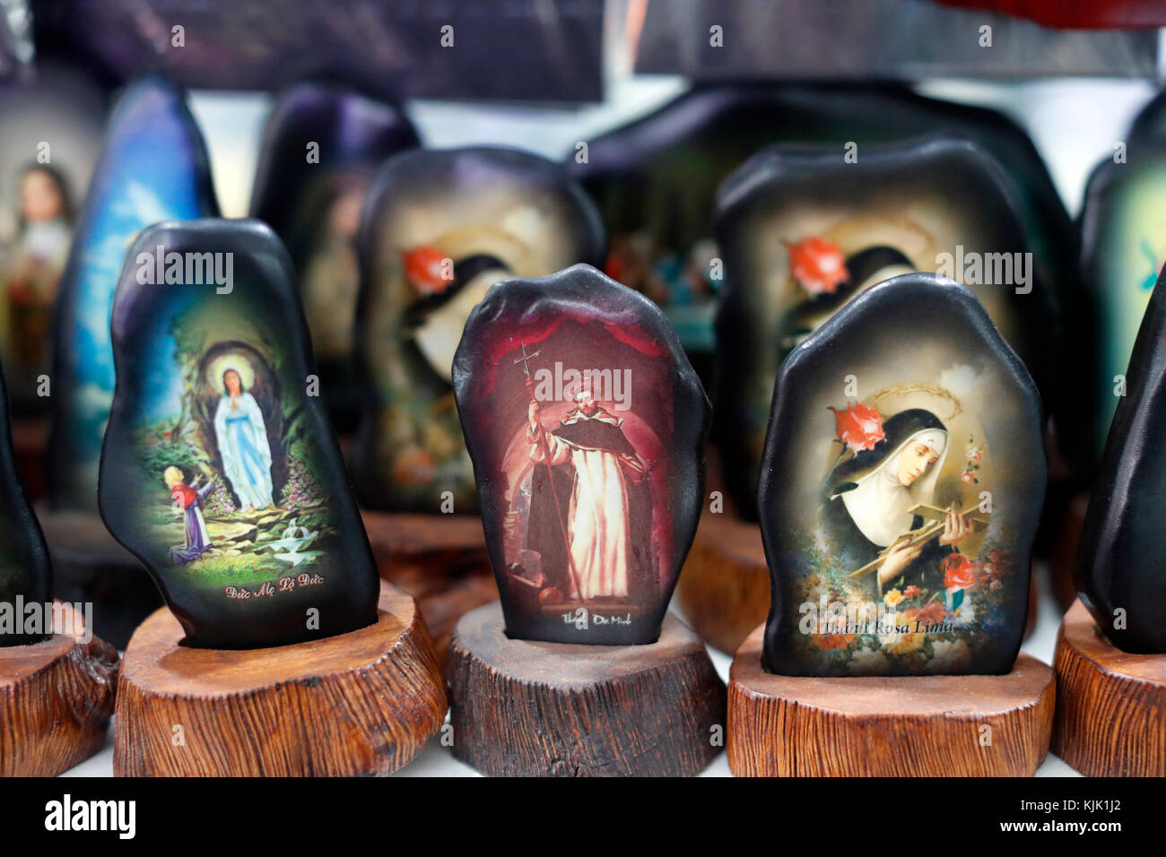 Shop selling religious christian items. Ho Chi Minh City. Vietnam Stock ...