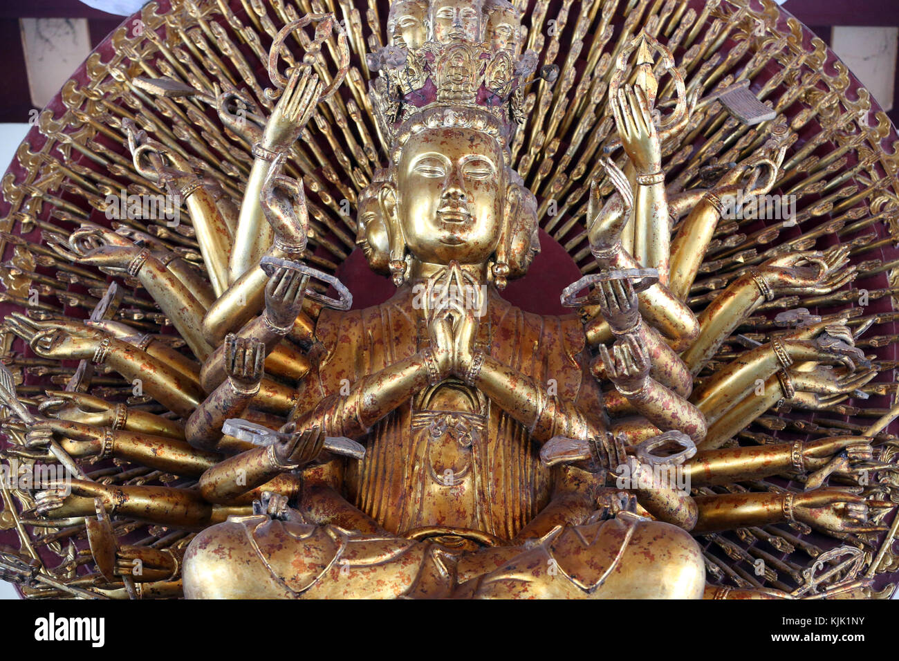 Linh Ung buddhist pagoda. Thousand-armed Avalokitesvara, the ...