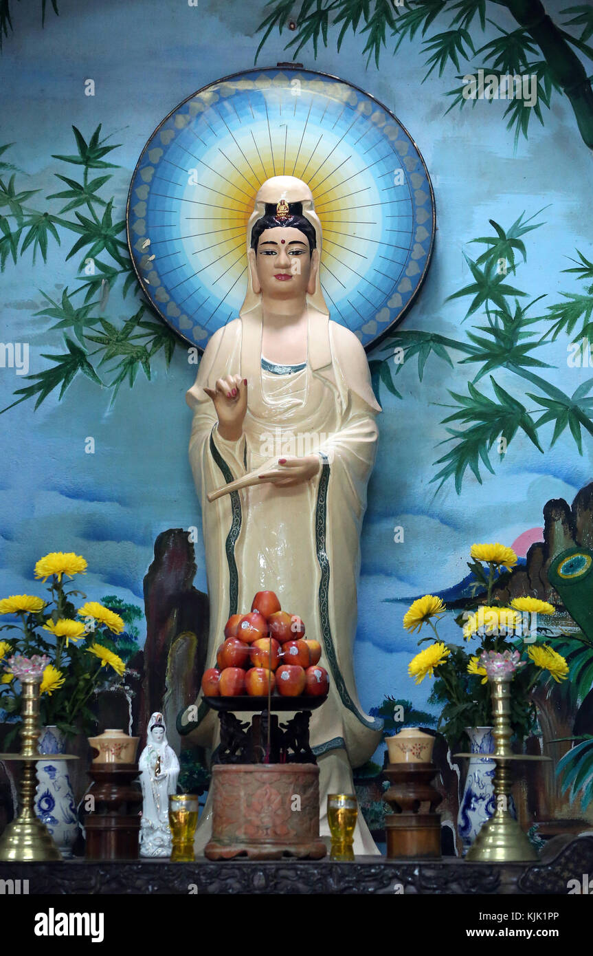 Marble moutain. Quan Am bodhisattva of compassion or goddess of Mercy ...