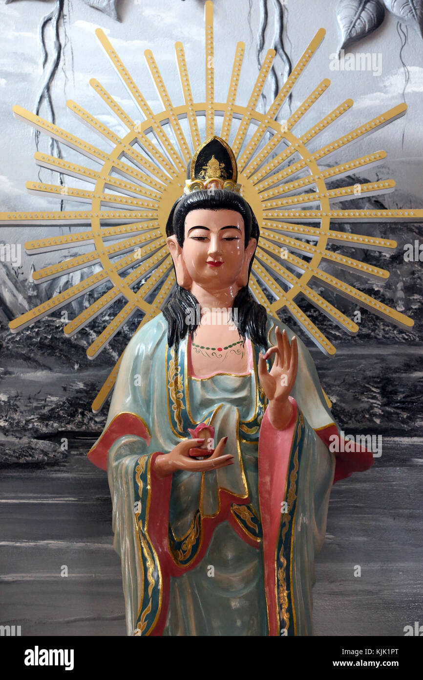 Quan The Am buddhist pagoda. Quan Am bodhisattva of compassion or ...