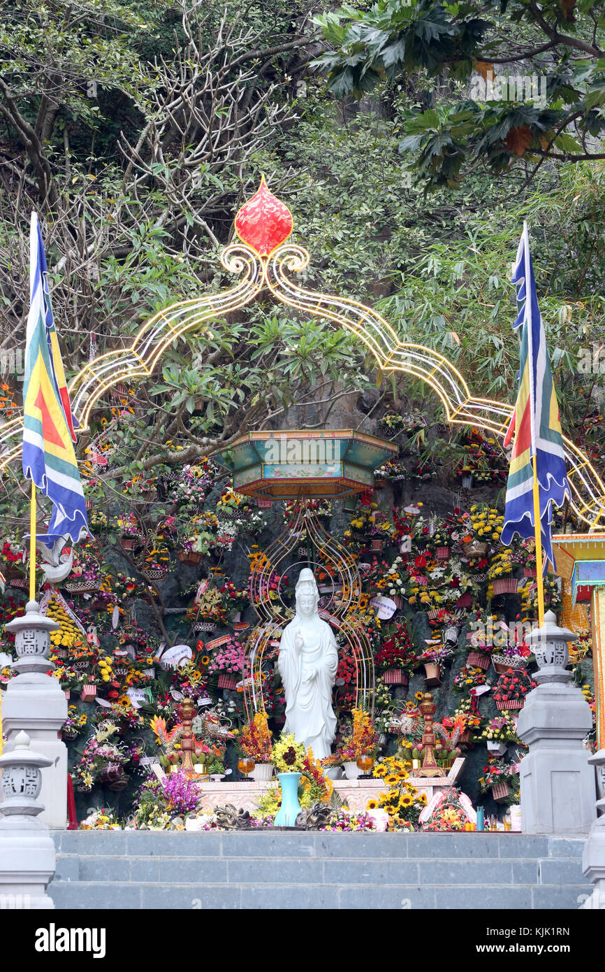 Quan The Am buddhist pagoda. Quan Am bodhisattva of compassion or ...