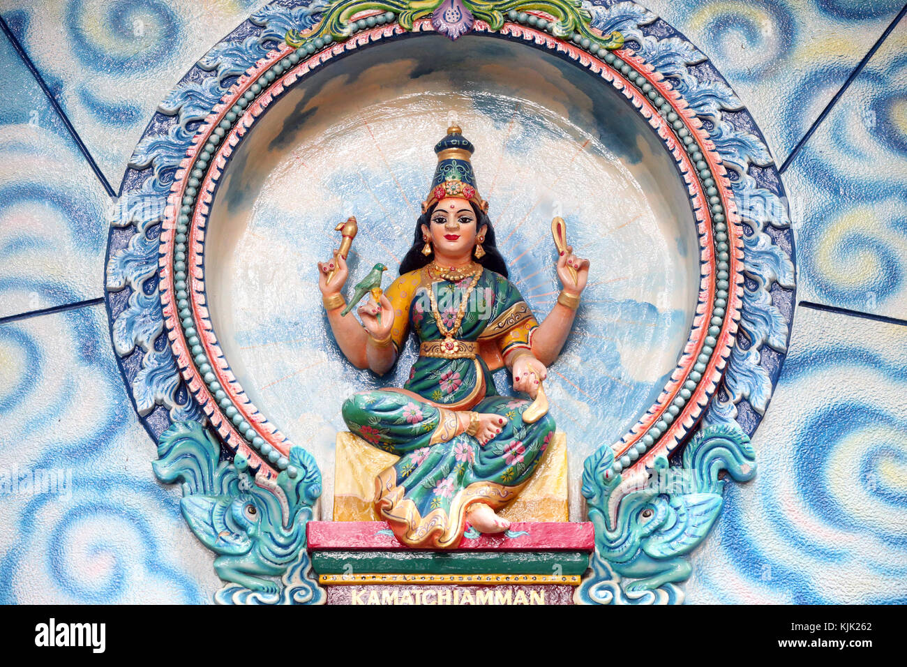 Mariamman hindu temple. Hindu Goddess. Kamatchiamman. Ho Chi Minh City ...
