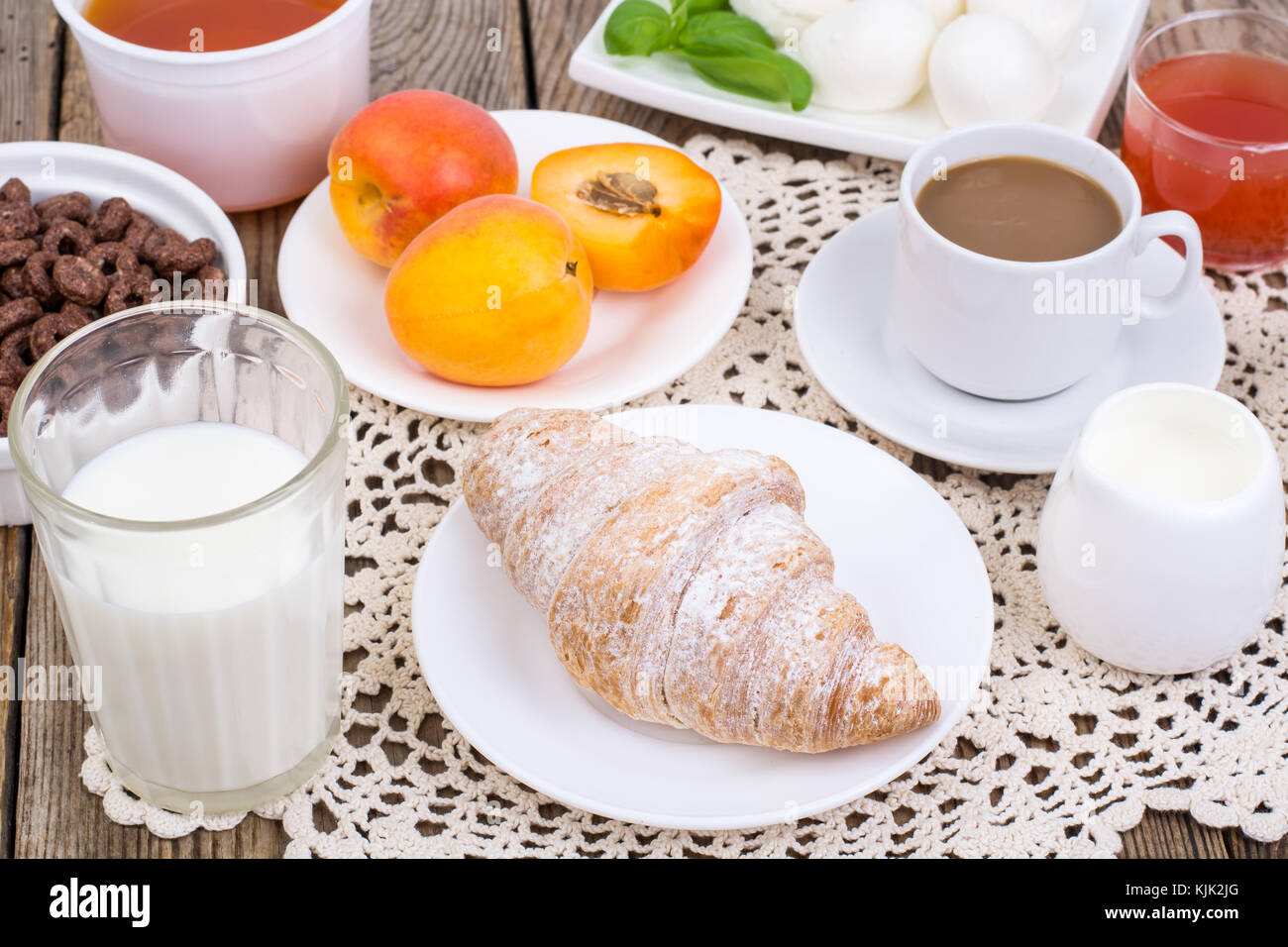 Light and healthy breakfasts. Studio Photo Stock Photo - Alamy