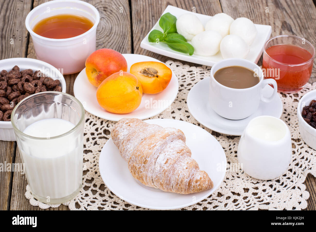 Light and healthy breakfasts. Studio Photo Stock Photo - Alamy