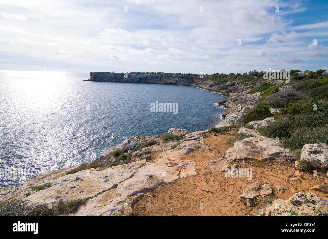 Villa with sea view, Mallorca, Spain Stock Photo - Alamy