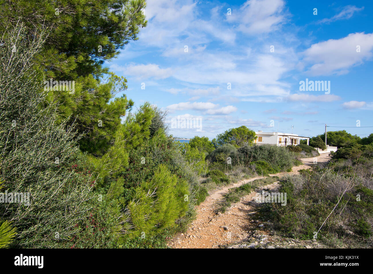 Villa with sea view, Mallorca, Spain Stock Photo - Alamy