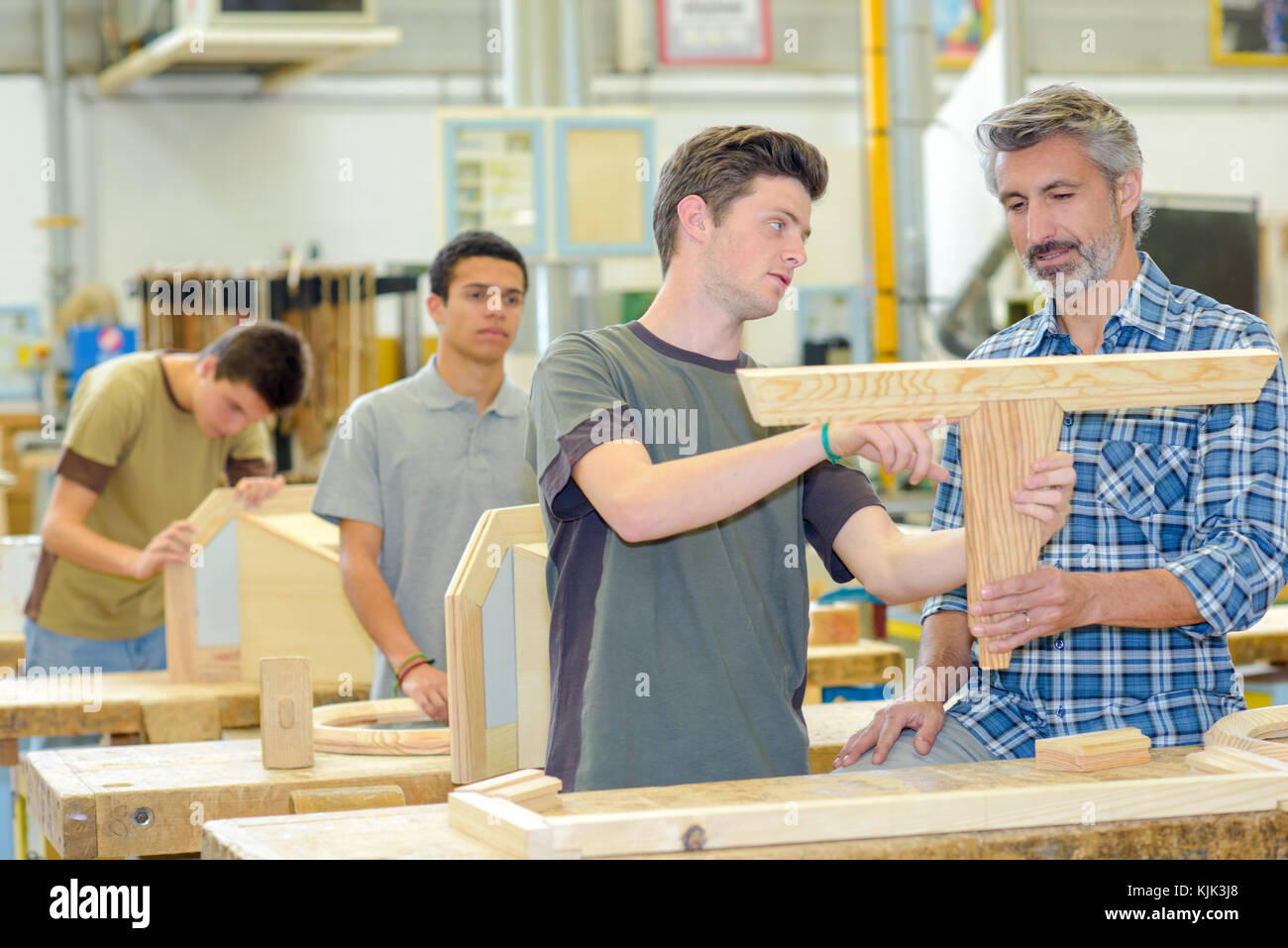 working with wood Stock Photo - Alamy